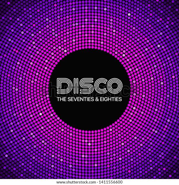 Disco Circle Background Vector Music Cover : image vectorielle de stock ...