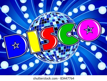 Disco Composition Retro Style 80s Stock Vector (Royalty Free) 83447764 ...
