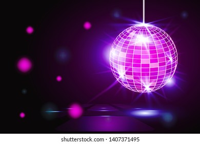 Disco Light Party Abstract Background Disco Stock Vector (Royalty Free ...