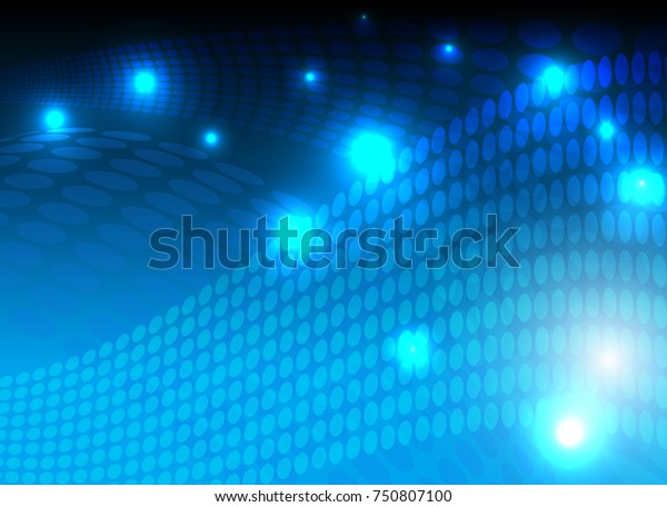 Disco Line Night Party Blue Lights Stock Vector (Royalty Free ...
