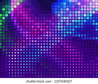Disco Panel Bright Dynamic Background Squares Stock Vector (Royalty ...