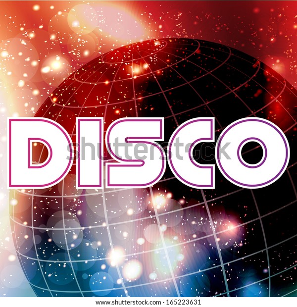 Disco Party Flyer Background Template Disco Stock Vector (Royalty Free ...