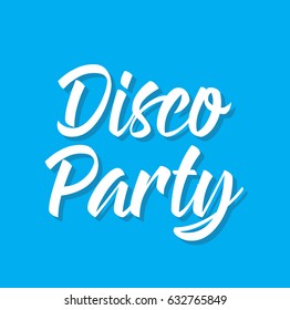 Disco Party Text Design Vector Calligraphy Stock Vector (Royalty Free ...