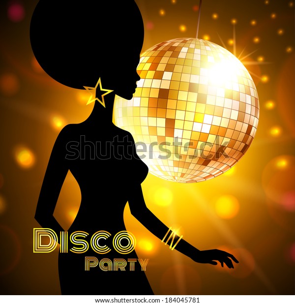 Disco Party Vector Illustration Stock Vector (Royalty Free) 184045781