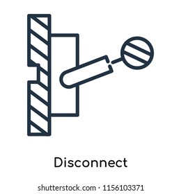 Disconnect Icon Vector Isolated On White Stock Vector (Royalty Free ...