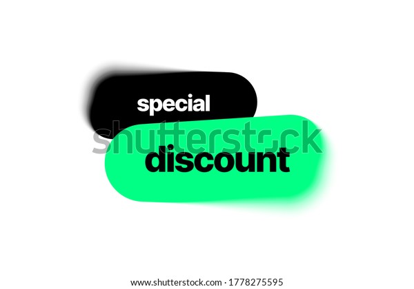 Discount Banner Template Blur Effect Vector Stock Vector (Royalty Free ...