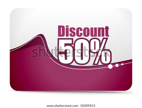 Discount Card Templates Vector Illustration Stock Vector (Royalty Free ...