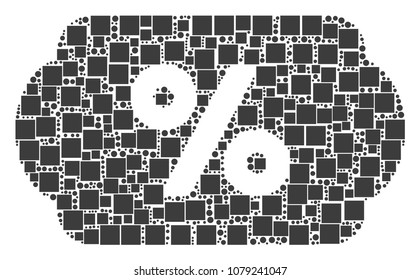 Discount Coupon Collage Icon Square Shapes Stock Vector (Royalty Free ...