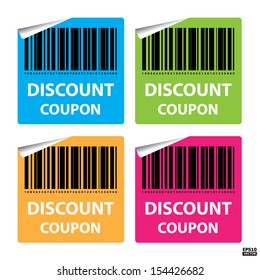 Discount Coupon Stickerseps10 Vector Stock Vector (Royalty Free ...