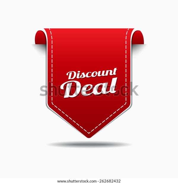 Discount Deal Red Vector Icon Design Stock Vector (Royalty Free ...