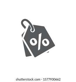 Discount Icon On White Background Stock Vector (Royalty Free ...