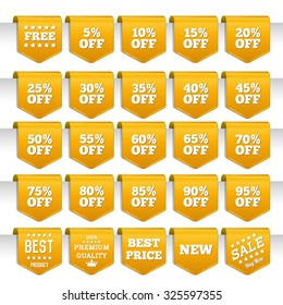 Discount Labels Set Stock Vector (Royalty Free) 325597355 | Shutterstock