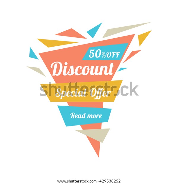 Discount Sticker Special Offer Vector Isolated Stock Vector (Royalty ...