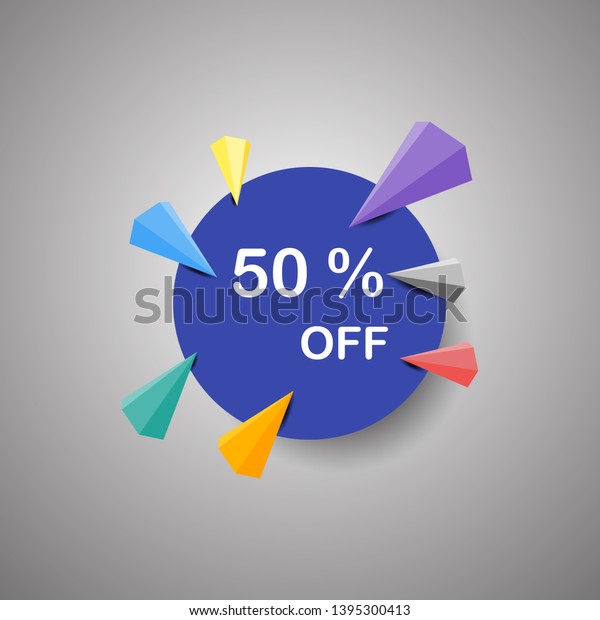 Discount Template Backround Design Modern Simple Stock Vector (Royalty ...