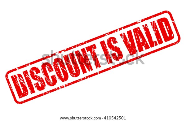Discount Valid Red Stamp Text On Stock Vector (Royalty Free) 410542501 ...