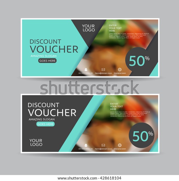 modèle de bon de réduction avec : image vectorielle de stock (libre de ...