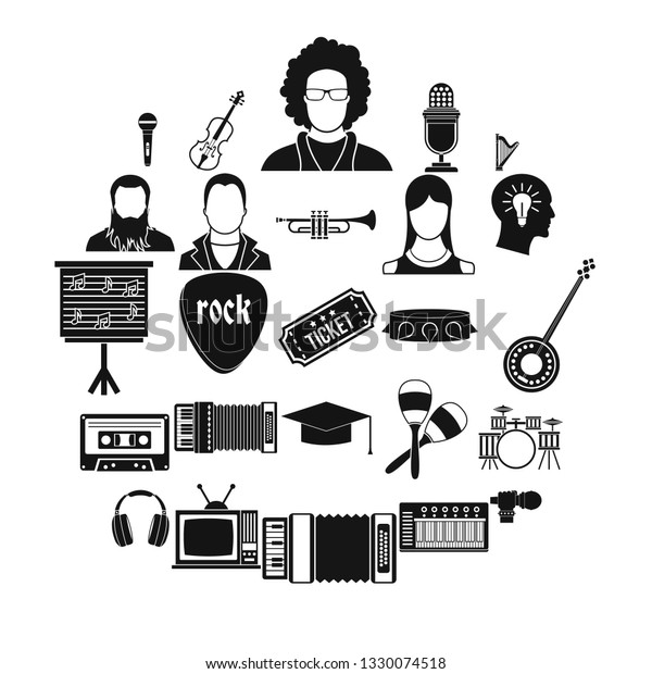 Discourse Icons Set Simple Set 25 Stock Vector (Royalty Free ...