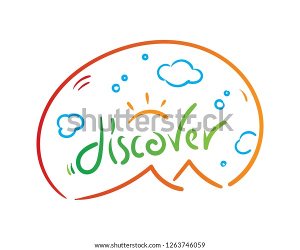 Discover Word Discover Letter Concept Hand Stock Vector (Royalty Free ...