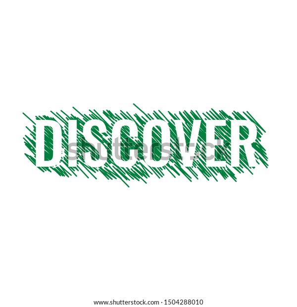 Discover Word On Scribble Lines Discover Stock Vector (Royalty Free ...