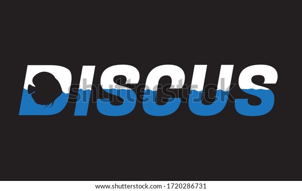 Discus Fish Logo Label Icon Vector Stock Vector (Royalty Free ...