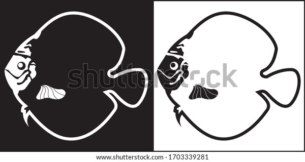 Discus Logo Discus Keeper Aquatic Logo庫存向量圖 (免版稅) 1703339281