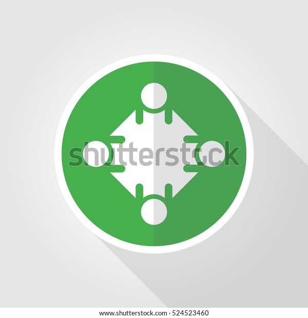 Discussion Group Icon Design Template Element Stock Vector (Royalty ...