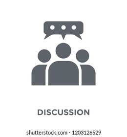 Discussion Icon Discussion Design Concept Collection Stock Vector ...