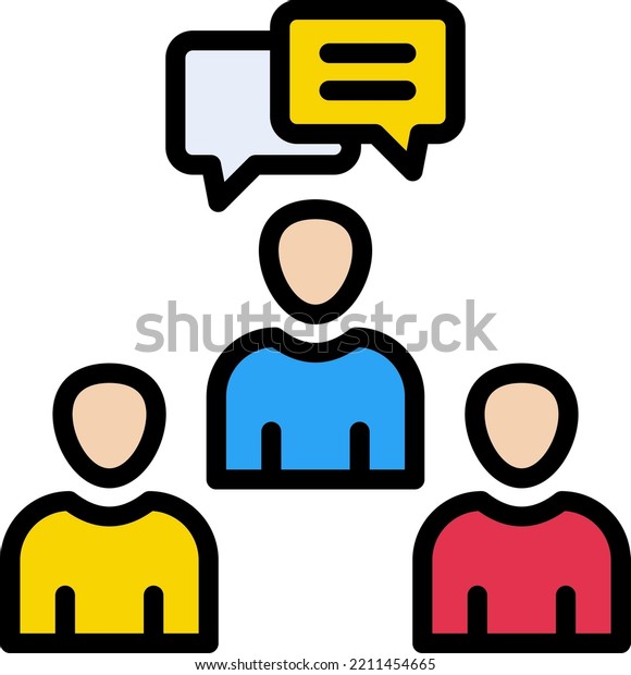 Discussion Vector Illustration On Transparent Backgroundpremium Stock ...