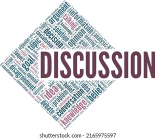 Discussion Word Cloud Conceptual Design Isolated Stock Vector (Royalty ...