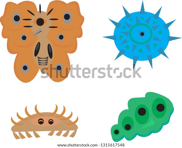 Disease Cartoon Vector Stock Vector (Royalty Free) 1315617548 ...