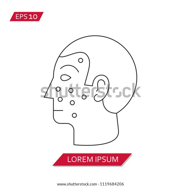 Diseases Affliction Vector Icon Symbol Stock Vector (Royalty Free ...