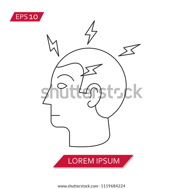 Diseases Affliction Vector Icon Symbol Stock Vector (Royalty Free ...