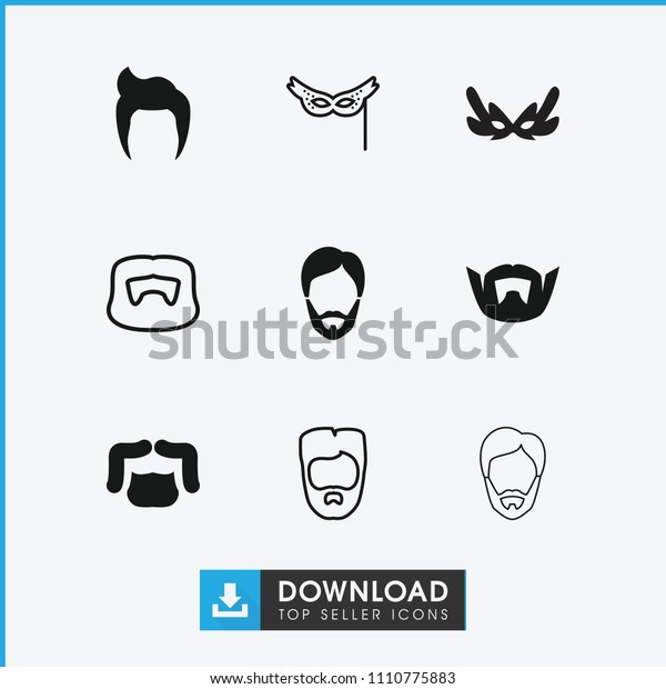Disguise Icon Collection 9 Disguise Filled Stock Vector (Royalty Free ...
