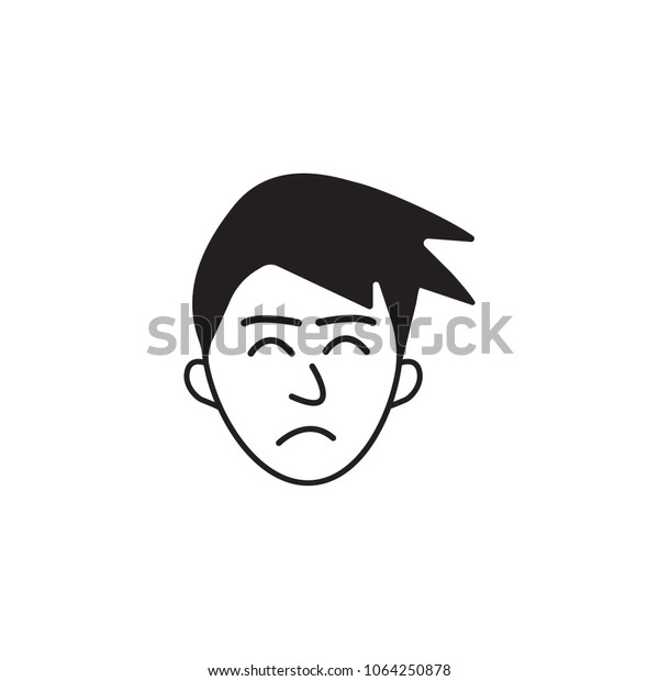 Disgust On Face Icon Element Human Stock Vector (Royalty Free ...