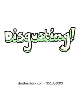 Disgusting Freehand Drawn Cartoon Stock Illustration 457177117
