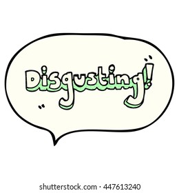 Disgusting Freehand Drawn Comic Book Speech Stock Vector (Royalty Free ...