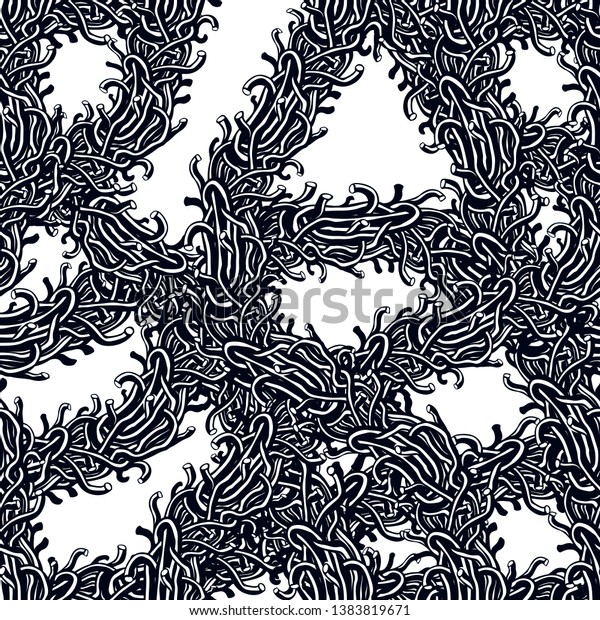 Disgusting Horror Art Nightmare Seamless Pattern Stock Vector (Royalty ...