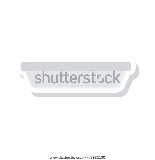 Dish Sticker Icon Stock Vector (Royalty Free) 776982130 | Shutterstock