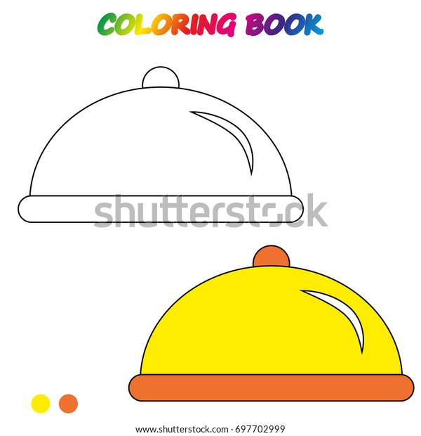 Dishes Coloring Book Coloring Page Educate Stock Vector (Royalty Free ...