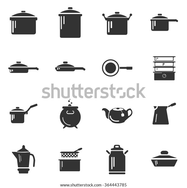 Dishes Symbol Web Icons Stock Vector (Royalty Free) 364443785