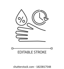 Disinfectant Contact Time Rgb Color Icon Stock Vector (Royalty Free ...