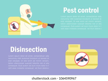 Disinsection Vector Cartoon Isolated Art Flat: vector de stock (libre ...