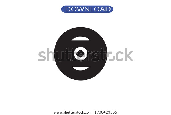 Disk Logo Icon High Quality Stock Vector (Royalty Free) 1900423555 ...