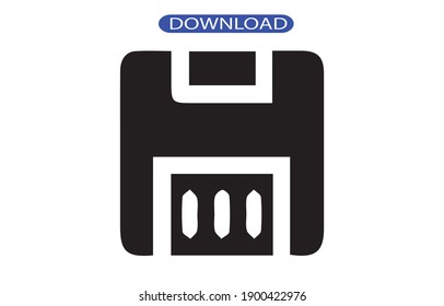 Disket Logo Icon High Quality Stock Vector (Royalty Free) 1900422976 ...
