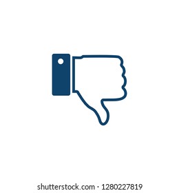 Dislike Hand Icon Dislike Hand Icon Stock Vector (Royalty Free ...