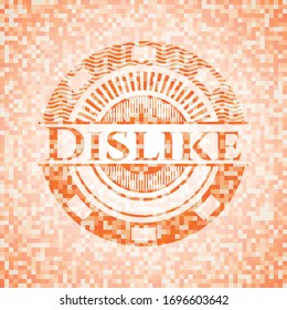 Dislike Orange Tile Background Illustration Square Stock Vector ...