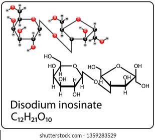 Disodium Inosinate Molecule Structure Stock Vector (Royalty Free ...