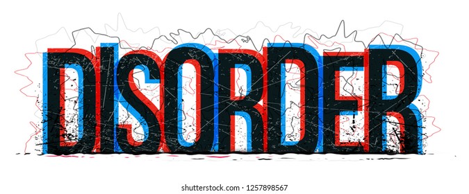 Disorder Word Vector Creative Illustration: vector de stock (libre de ...