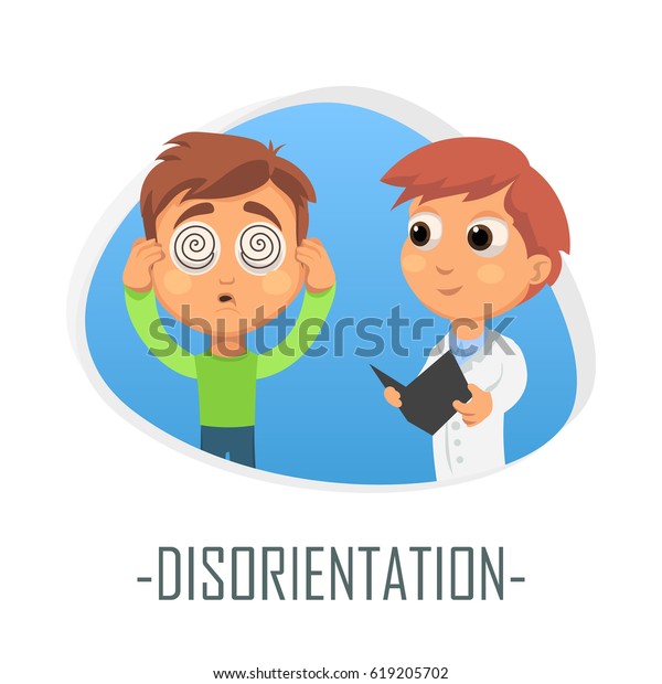 Disorientation Medical Concept Vector Illustration Doctor Stock Vector ...