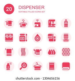 Dispenser Icon Set Collection 20 Filled Stock Vector (Royalty Free ...